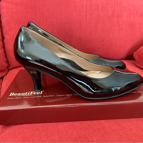 BeautiFeel | Shoes | Brand New Beautifeel Black Patent Leather Womens ...